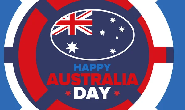 Australia Day National Happy Holiday Celebrated Annual January ...