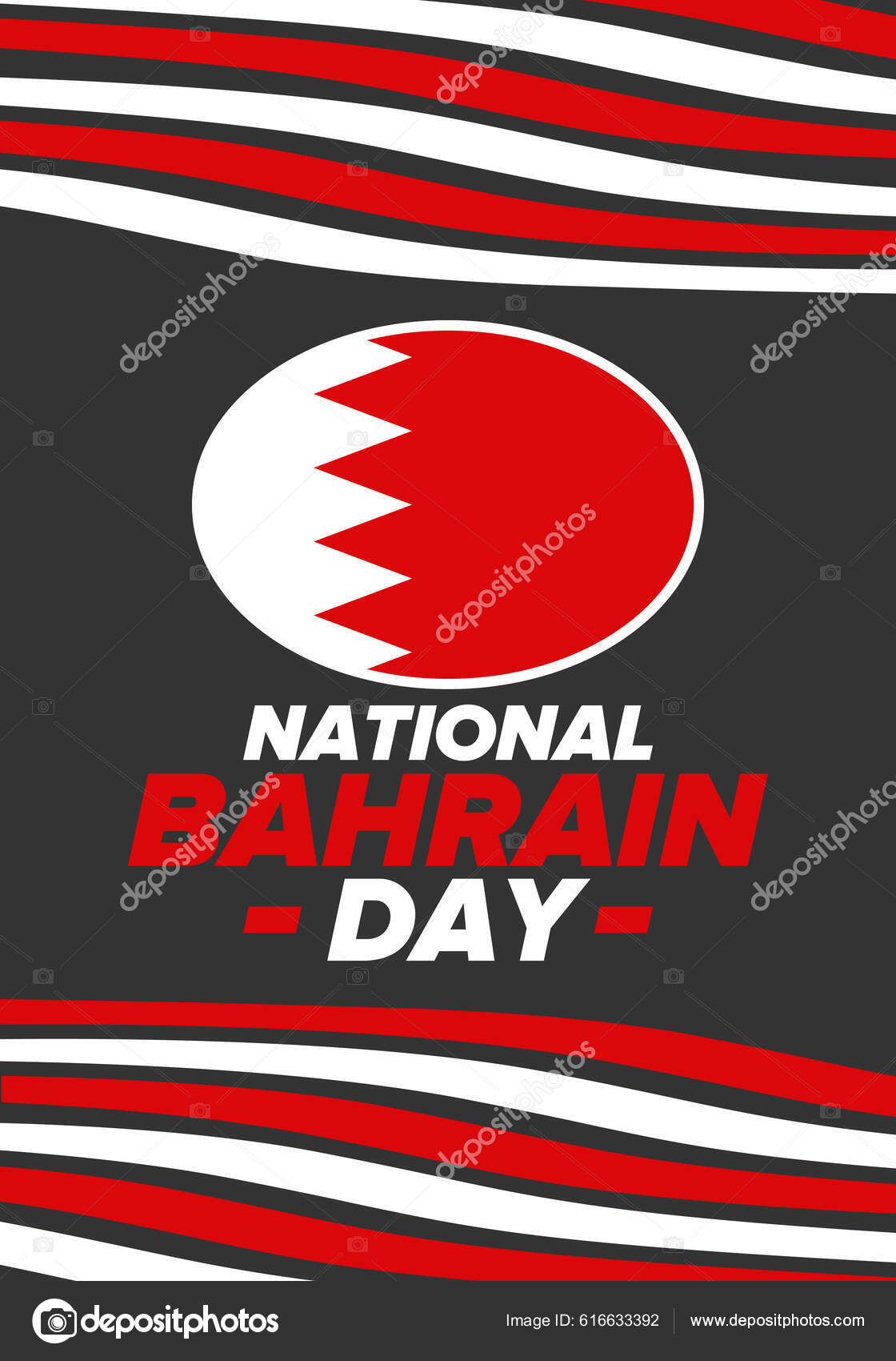 Bahrain National Day National Happy Holiday Celebrated Annual December ...