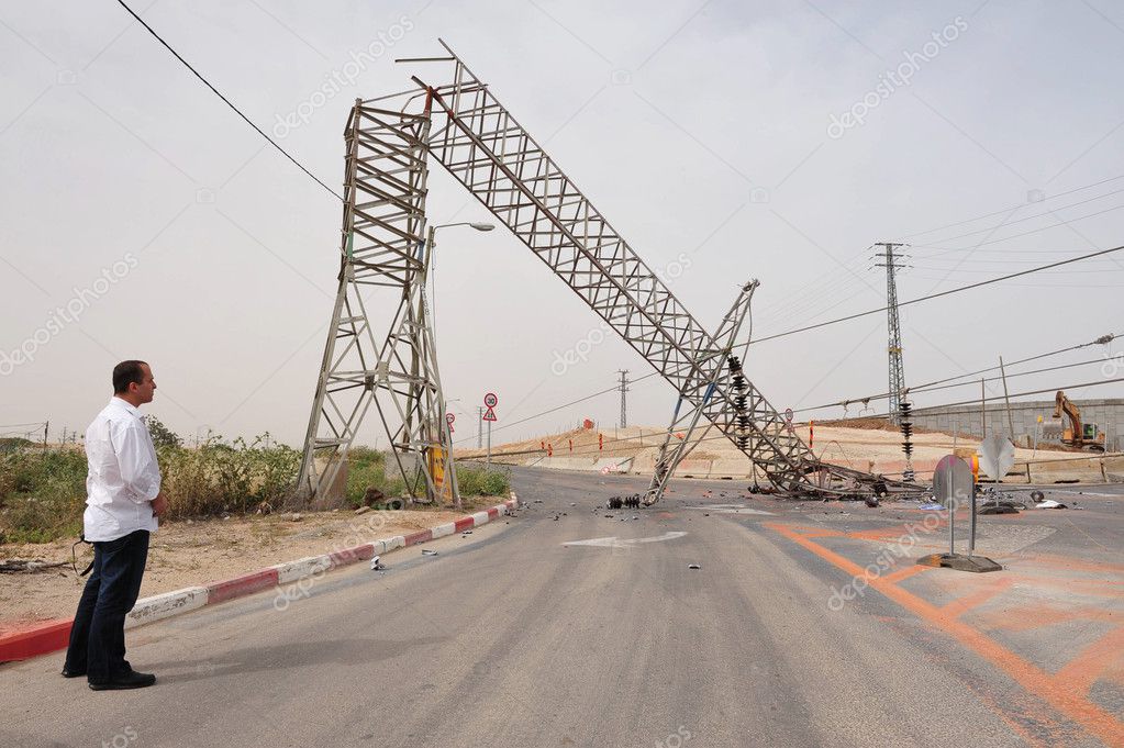 Toppled overhead power line – Stock Editorial Photo © lucidwaters #27483265