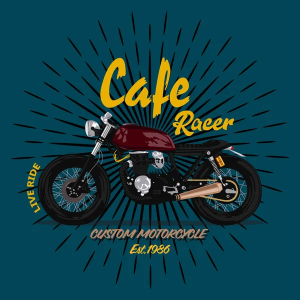 Cafe racer logo imágenes de stock de arte vectorial | Depositphotos