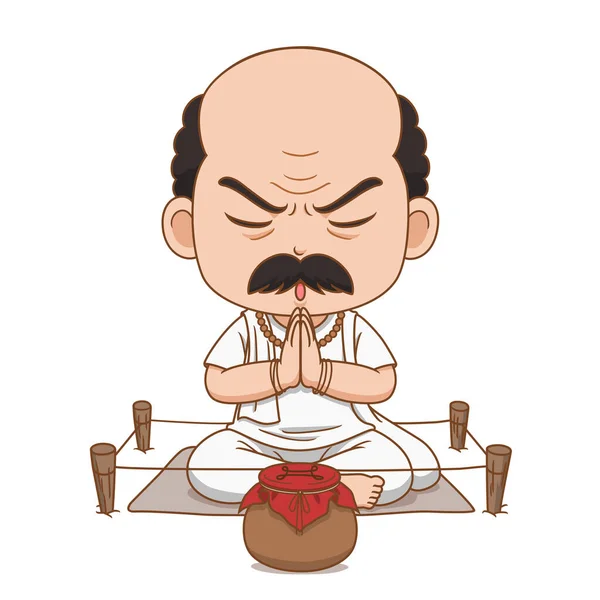 Personaje de dibujos animados de chamán tailandés. 2024