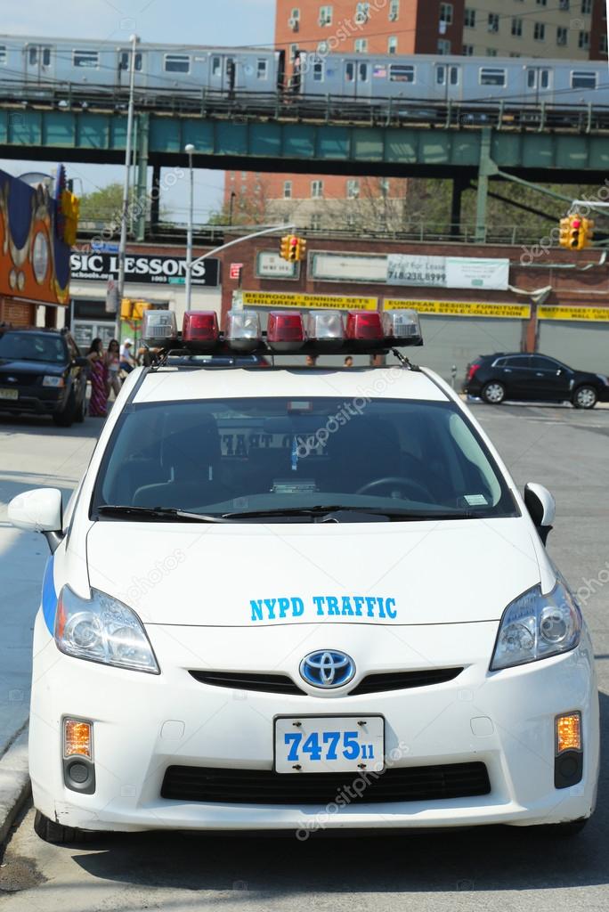 NYPD traffic control vehicle in Brooklyn, NY – Stock Editorial Photo ...