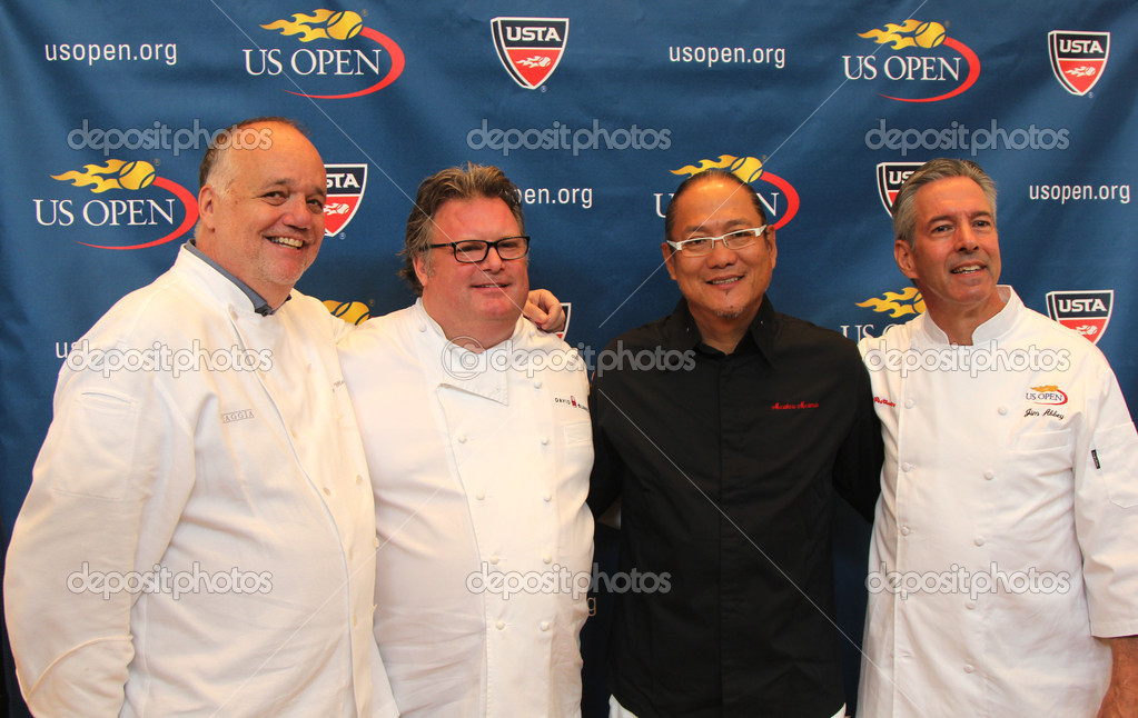 Celebrity chefs David Burke, Tony Mantuano , Masaharu Morimoto and Jim ...