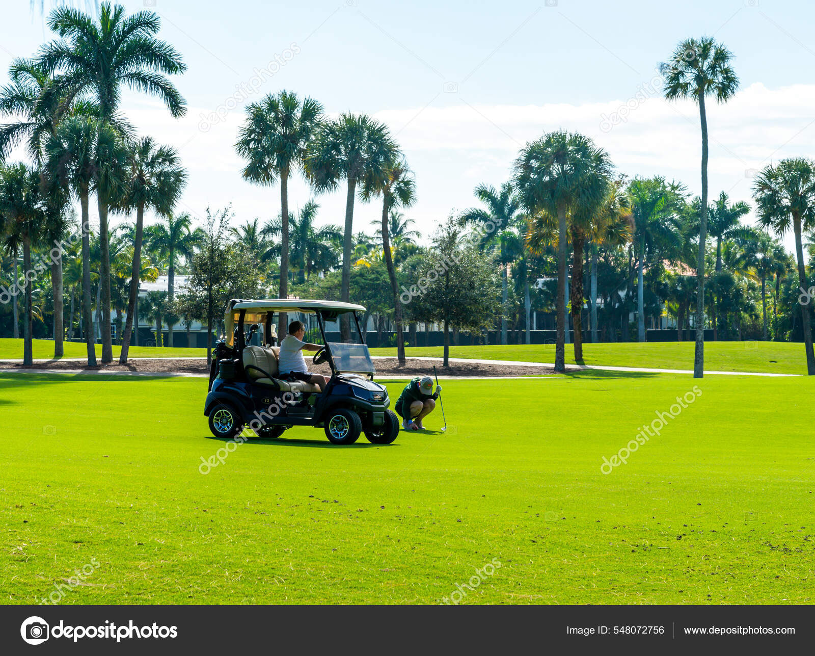 Palm Beach Florida January 2022 Ocean Golf Course Breakers Palm — Stock ...
