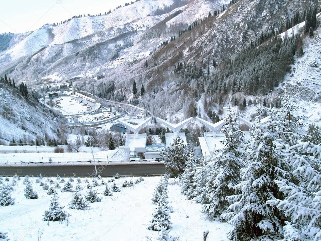 Medeo (Medeu) rink in Almaty, Kazakhstan — Stock Photo © Bunyos30 #12334454