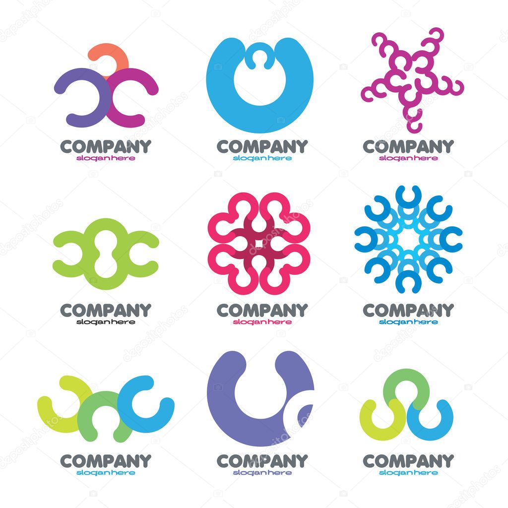 Set template of Logotype Stock Vector by ©artbutenkov 22107703