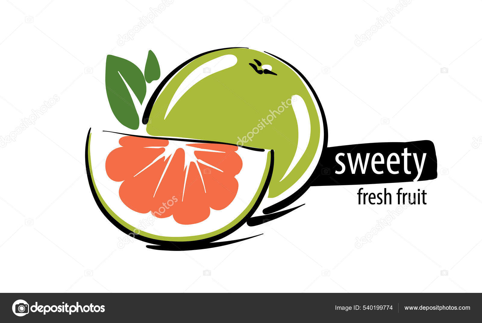 Drawn vector sweety on a white background Stock Vector by ©artbutenkov ...