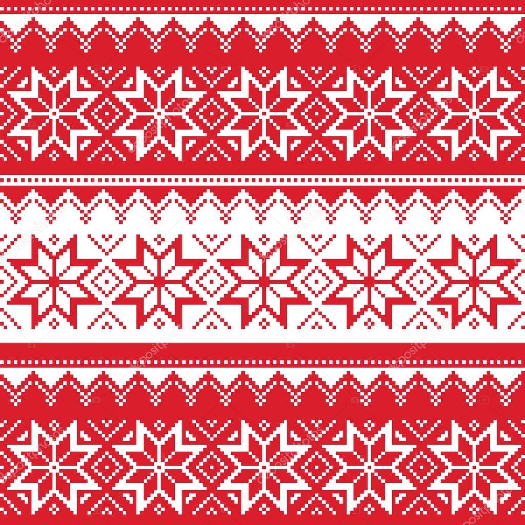 Winter Sweater Pattern Wallpaper