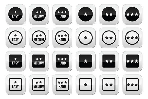 Easy medium hard Vector Images | Depositphotos