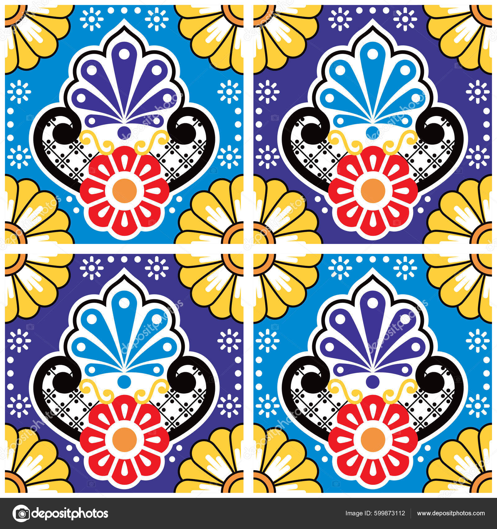 Mexican Tile Vector Pattern Pin De Hala Bashandi Em Patterns