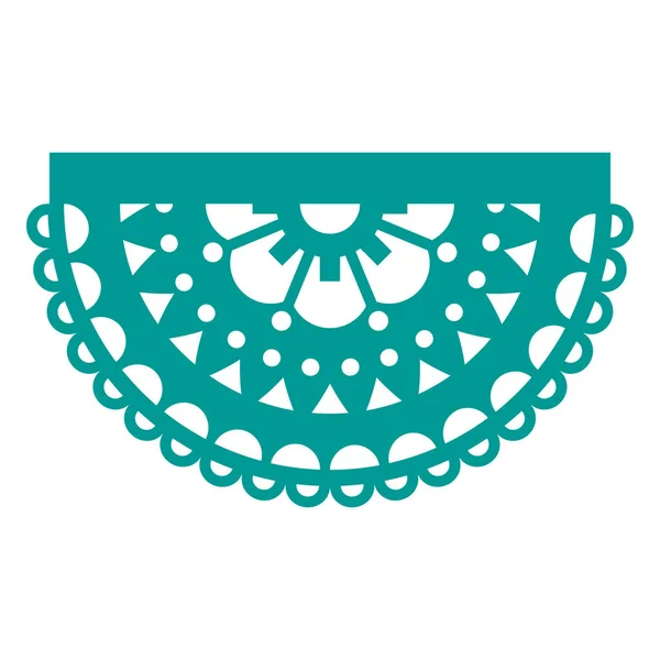 Papel Picado Vector Template Design Blank Space Text Inspired ...