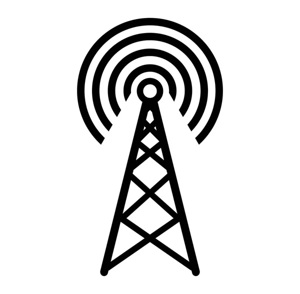 Símbolo Antena Transmissor Ícone Torre Sinal Antena Comunicação Simples ...