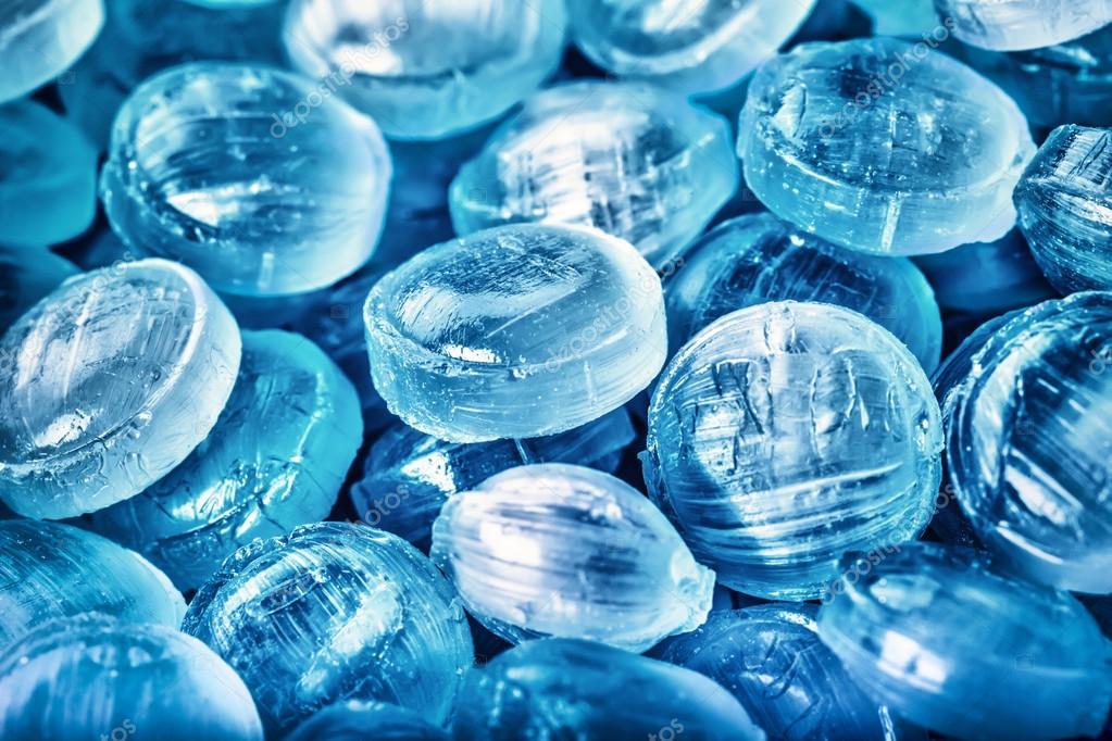 Blue candies background — Stock Photo © weyo #51664299