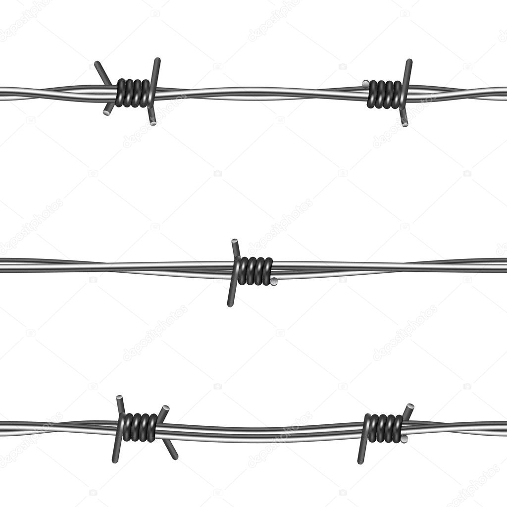 Barbed wire Stock Vector Image by ©robisklp #34302239