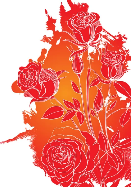 Grunge roses Stock Vector Image by ©Danussa #4916873