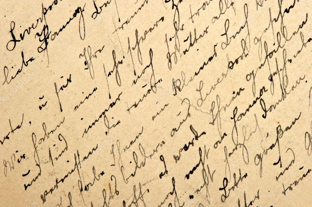 Old letter with vintage handwriting Stock Photo by ©LiliGraphie 13991261
