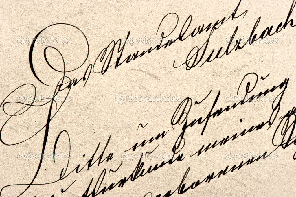 Old Handwriting Letters