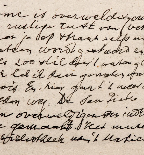 Old letter with vintage handwriting in english language Stock Photo by ...