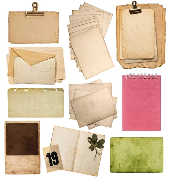 Set of various old paper sheets — Stock Photo © LiliGraphie #21903289