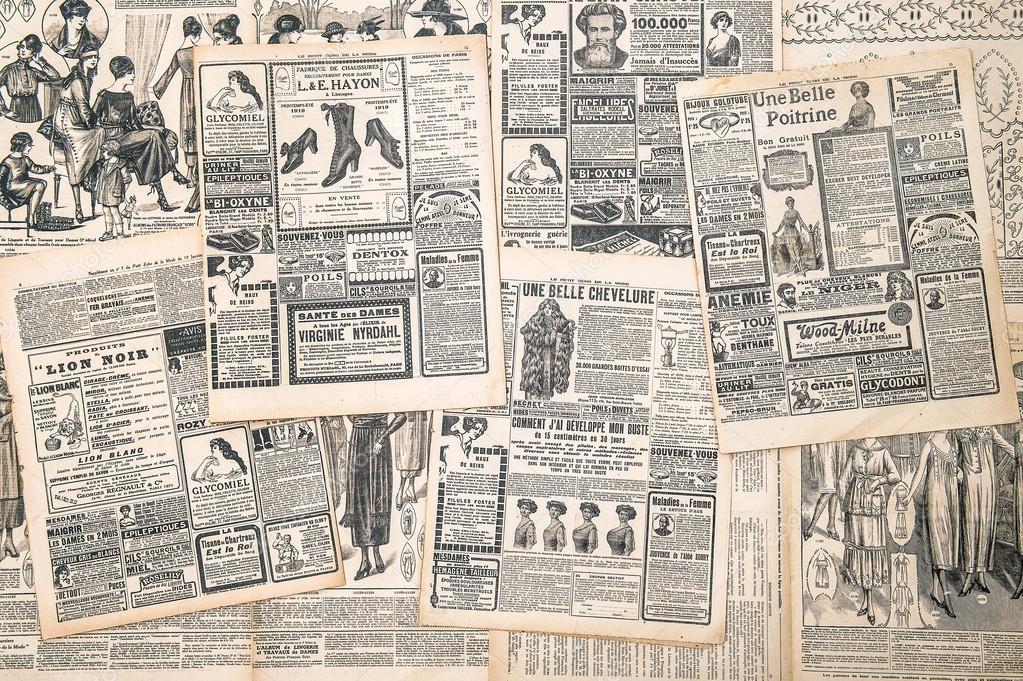 Vintage magazine advertisements | Newspaper pages with antique ...