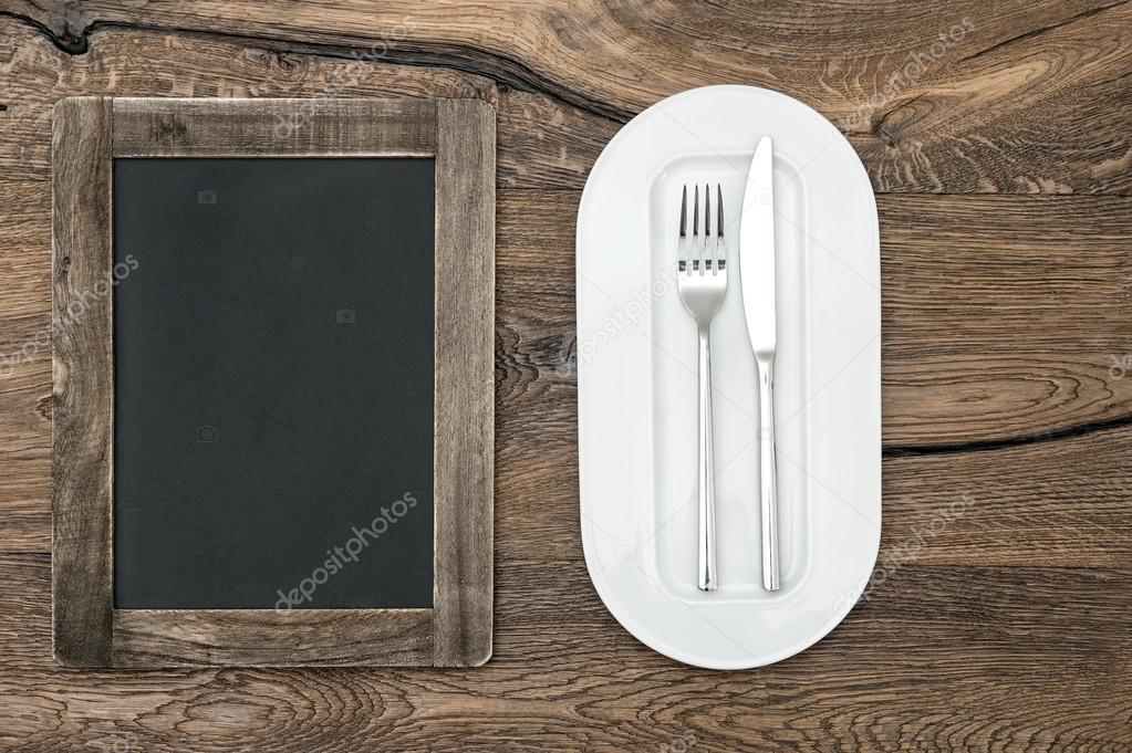 Blackboard for menu. space for your recipes — Stock Photo © LiliGraphie ...