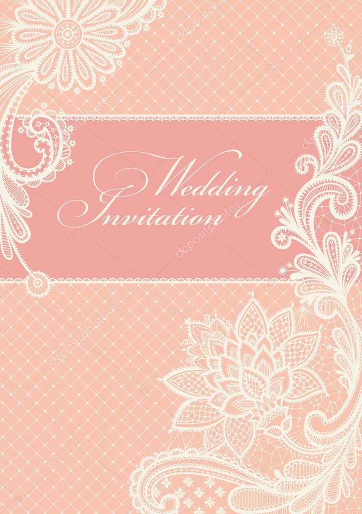 Wedding invitation. — Stock Vector © svaga #14695607