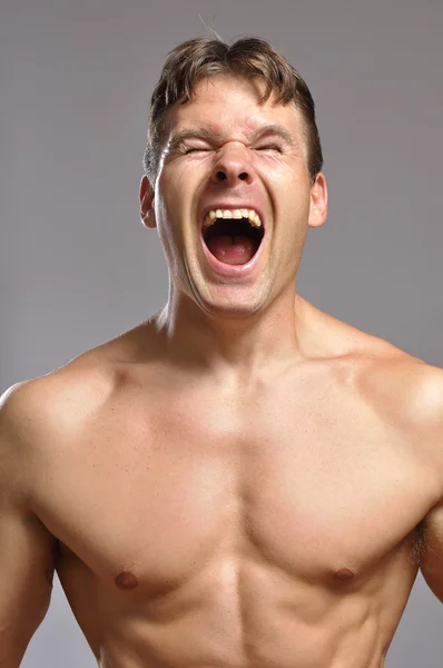 Screaming athlete Stock Photo by ©Dmyrto_Z 48732257
