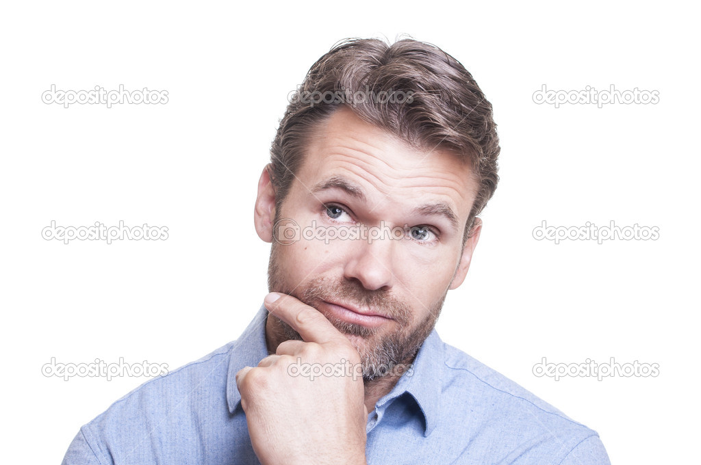 Pondering man Stock Photo by ©czuber 37084527 Pondering man Stock Photo by ©czuber 37084527