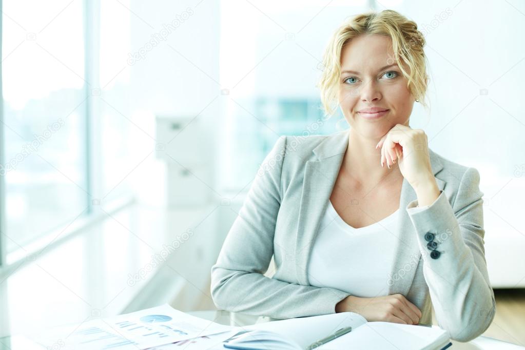 Employee at workplace Stock Photo by ©pressmaster 17144339