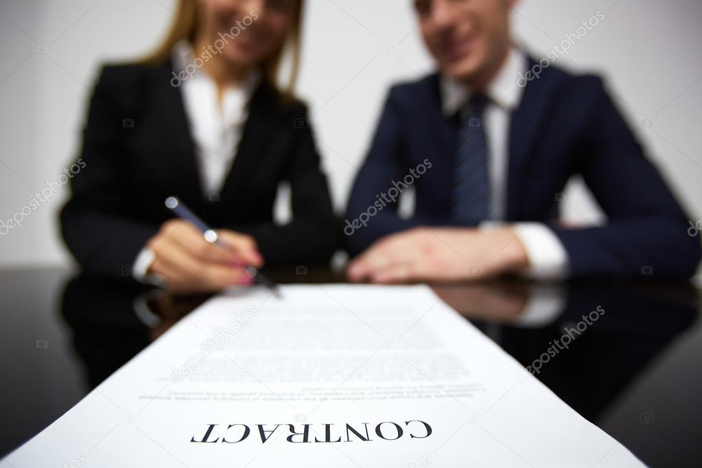Signing contract — Stock Photo © pressmaster #40667481