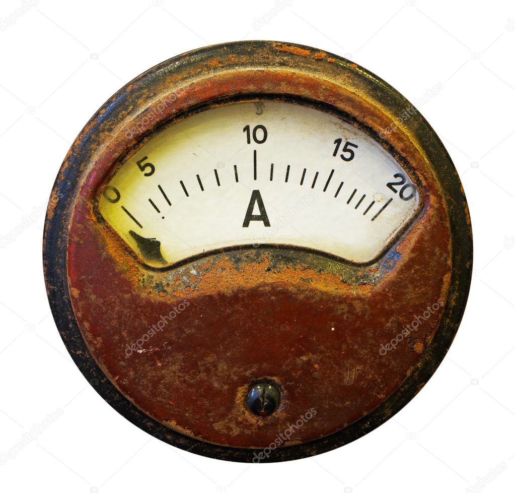 Old meter on white background Stock Photo by ©wlad74 49493389
