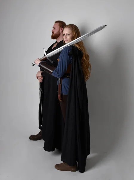 Medieval couple warriors Stock Photos, Royalty Free Medieval couple ...