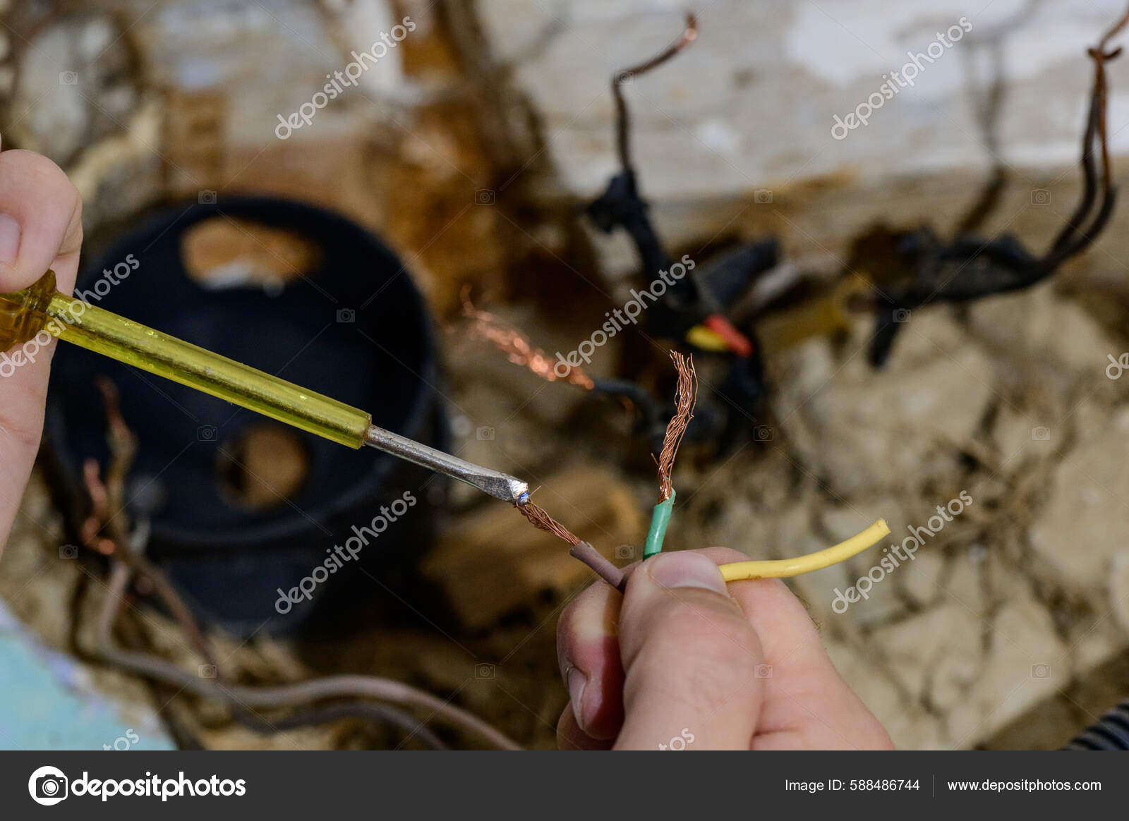 Old Electrical Wiring House Wooden Walls House Replacement Electrical ...