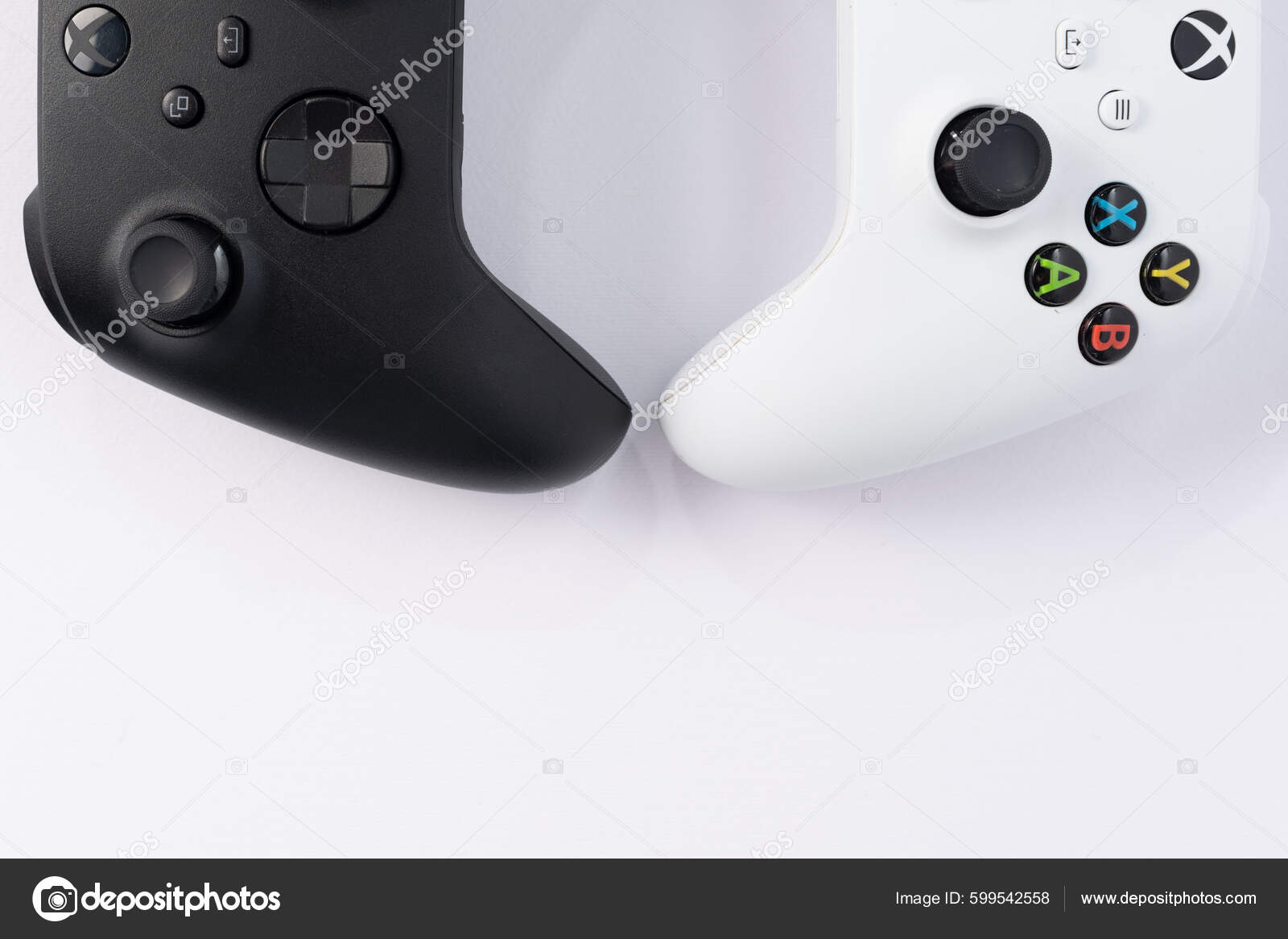 Ivano Frankivsk Ukraine August 2022 Series Gamepad White Background ...