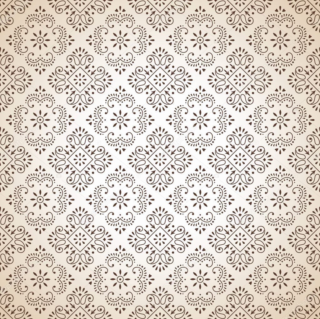 Seamless brown traditional wallpaper Stock Vector Image by ©malkani ...
