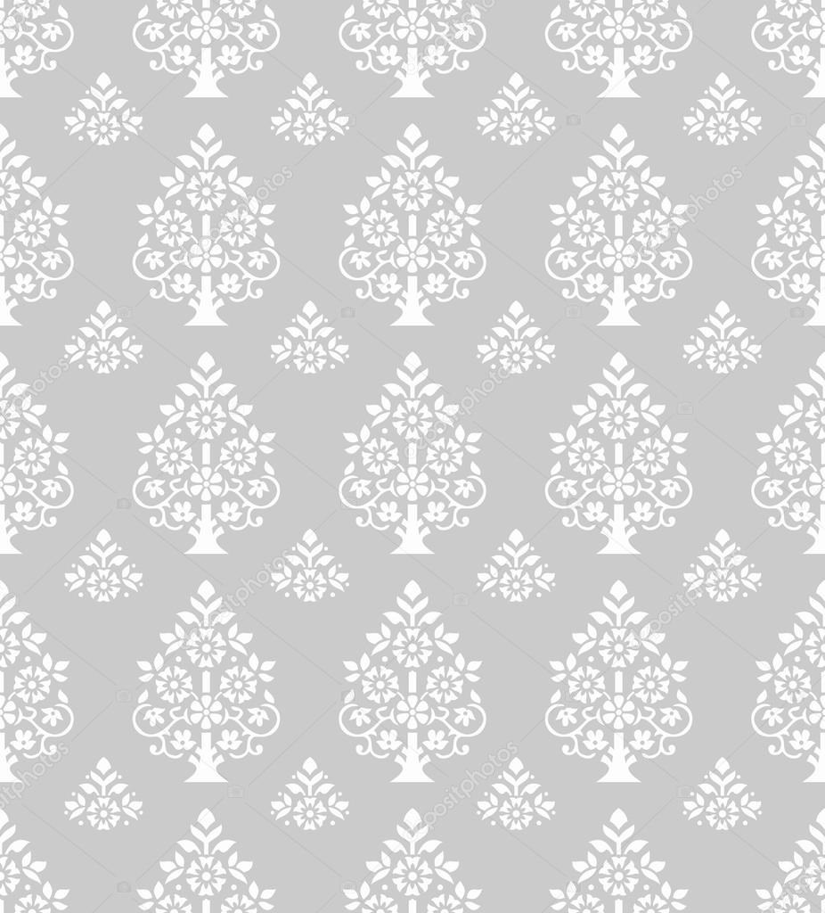 Seamless silver pattern and wallpaper — Stock Vector © malkani #17825745