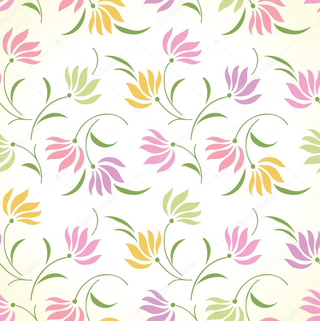 Fancy seamless floral background — Stock Vector © malkani #21703941