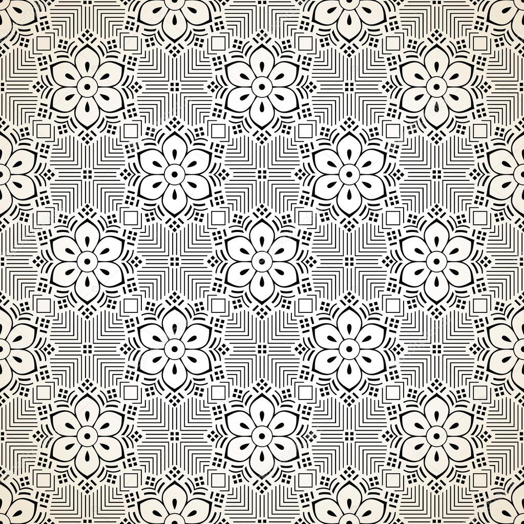 Seamless fancy floral wallpaper Stock Vector Image by ©malkani #28318543