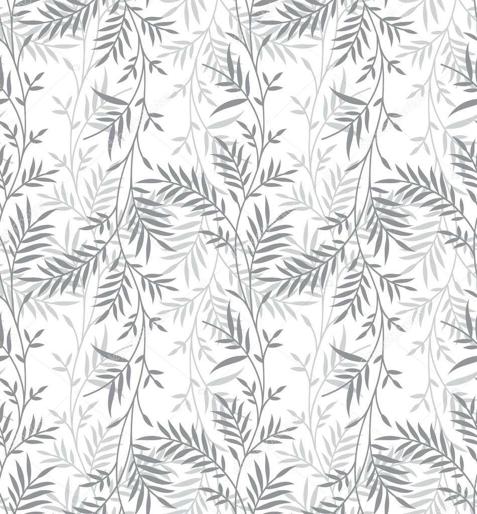 Seamless fancy silver leaves background Stock Vector Image by ©malkani ...