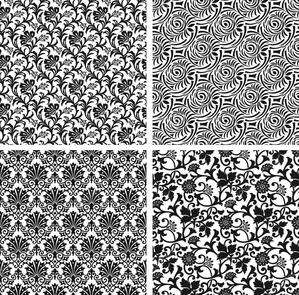 Set of seamless damask patterns Stock Vector Image by ©malkani #46115753
