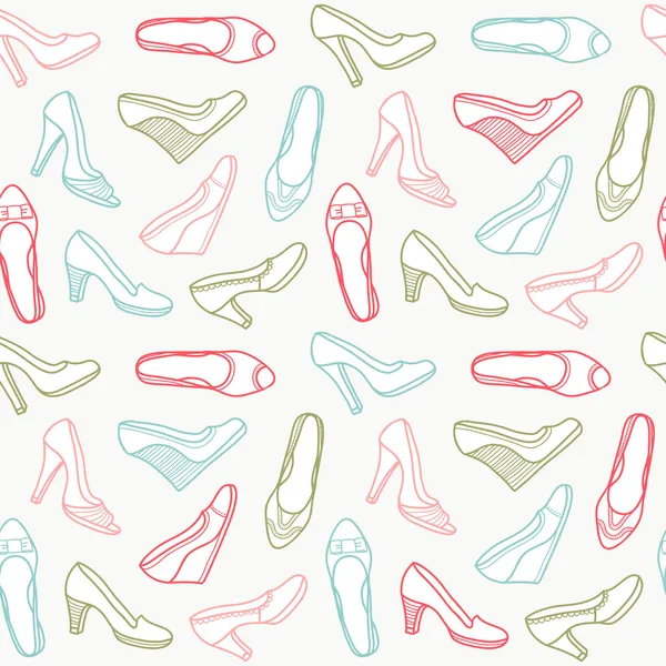 Shoes pattern background Vector Art Stock Images | Depositphotos
