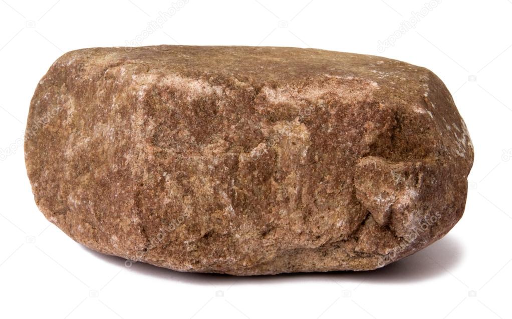 Roca aislada en blanco 2024