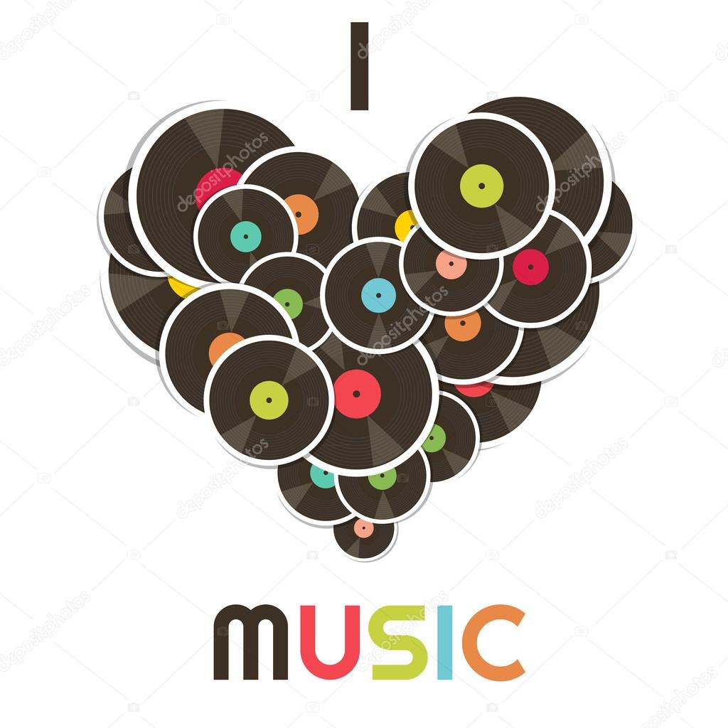 I love music — Stock Vector © Ann_Precious #13471705
