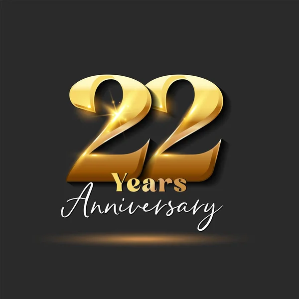 Aniversario 22 años Imágenes Vectoriales, Gráfico Vectorial de ...