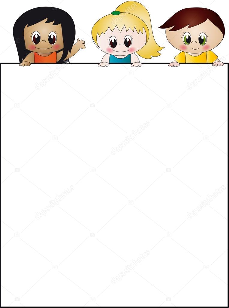 Children with paper Stock Photo by ©casaltamoiola 12597116