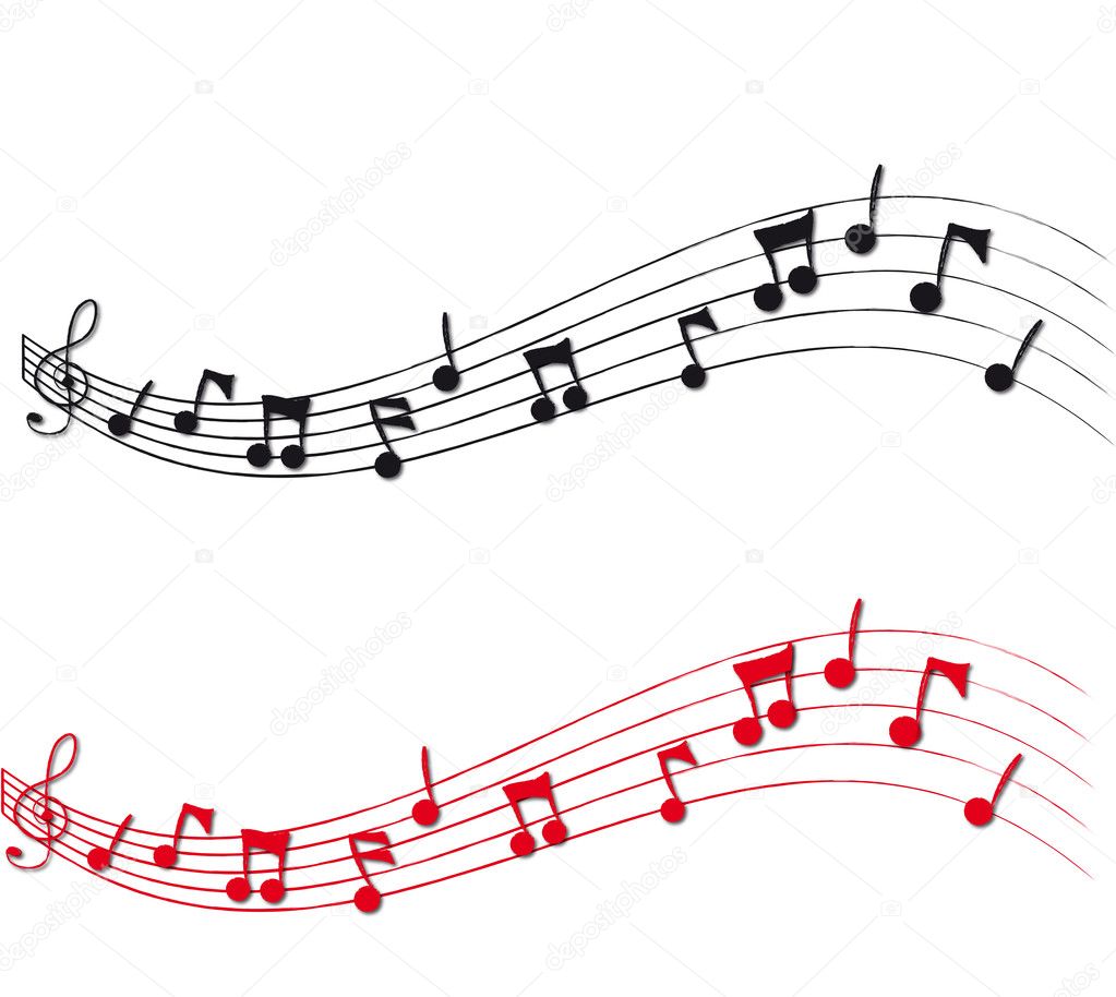 Musical Notes and Staff — Stock Photo © casaltamoiola #13718978