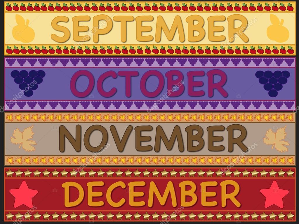 September october november december — Stock Photo © casaltamoiola #19229519