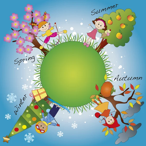 4 Seasons Clipart For Kids