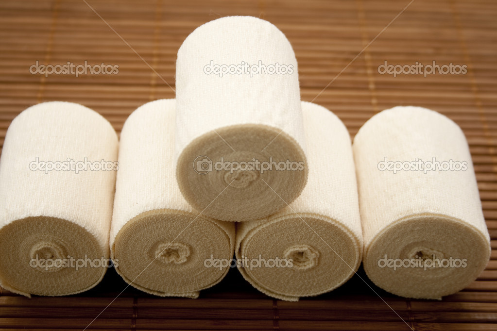 Muslin bandage for injuries Stock Photo by ©mayeruwe 14625943