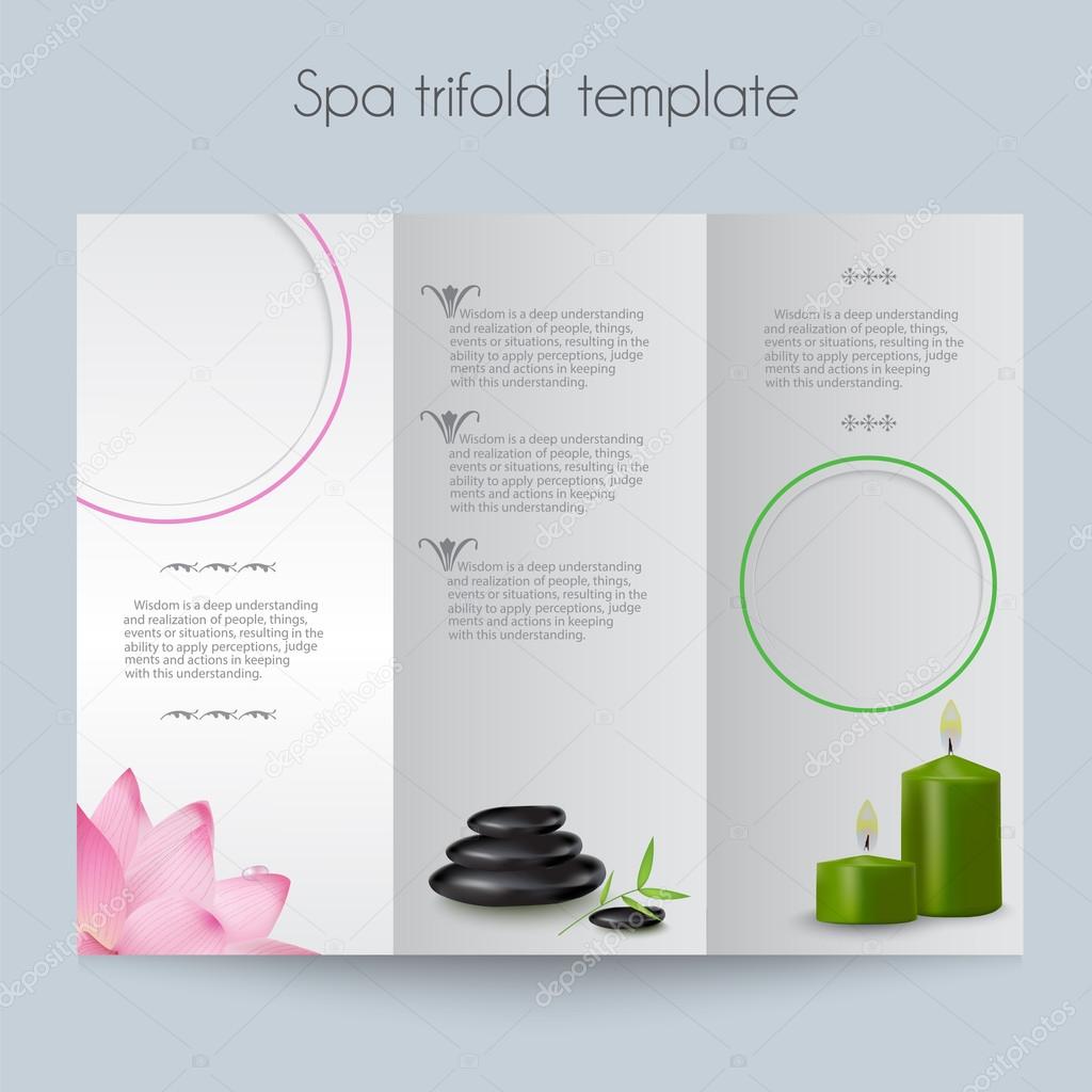 Tri-fold&Spa Brochure&Mock Up Stock Vector by ©golubok_ 36938893